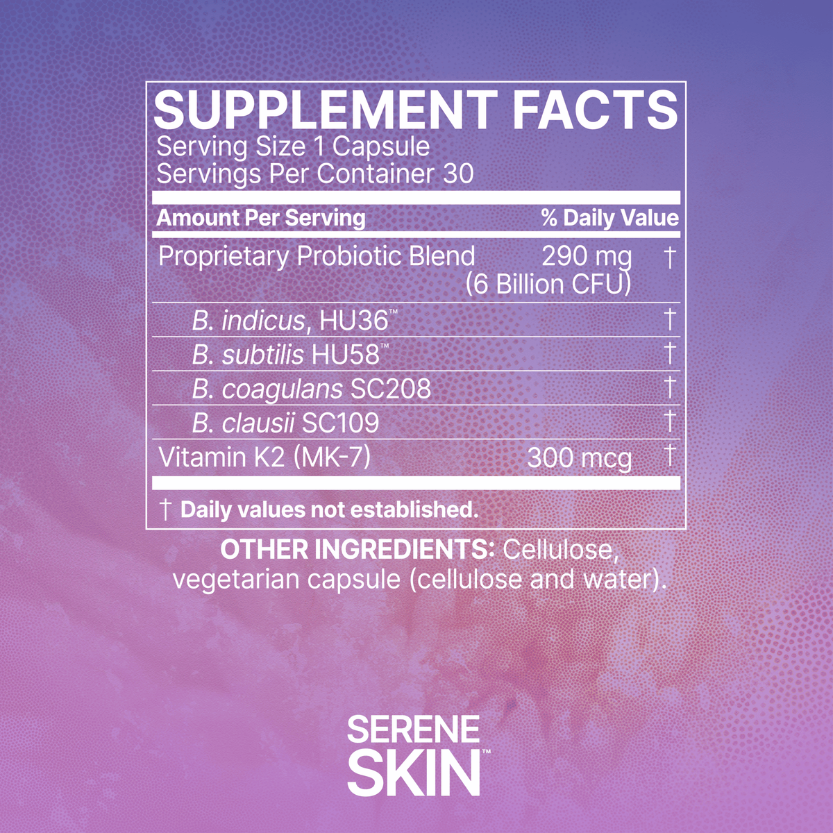 Serene Skin - 30 Capsules – Healthy Habits Living