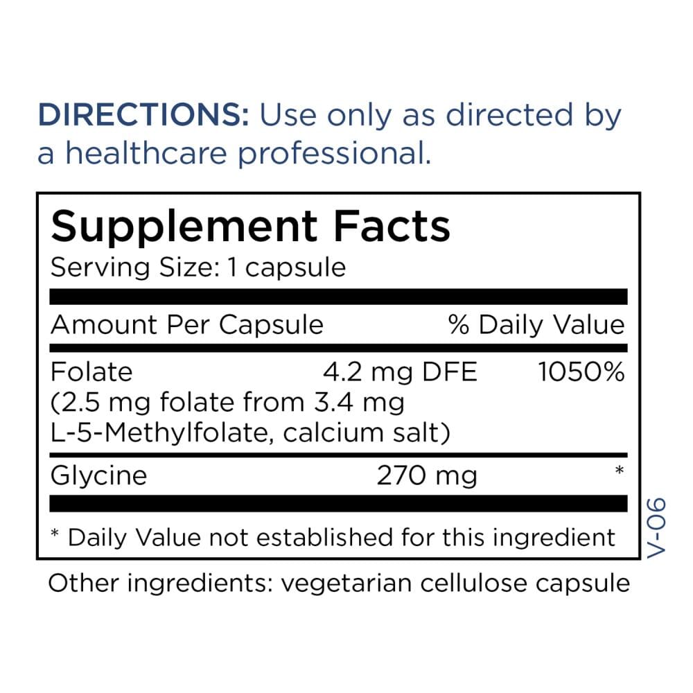 L-Methylfolate 2.5 mg - 30 Capsules | Healthy Habits Living