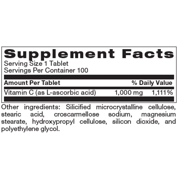 Vitamin C 1000 - 100 Tablets | Healthy Habits Living