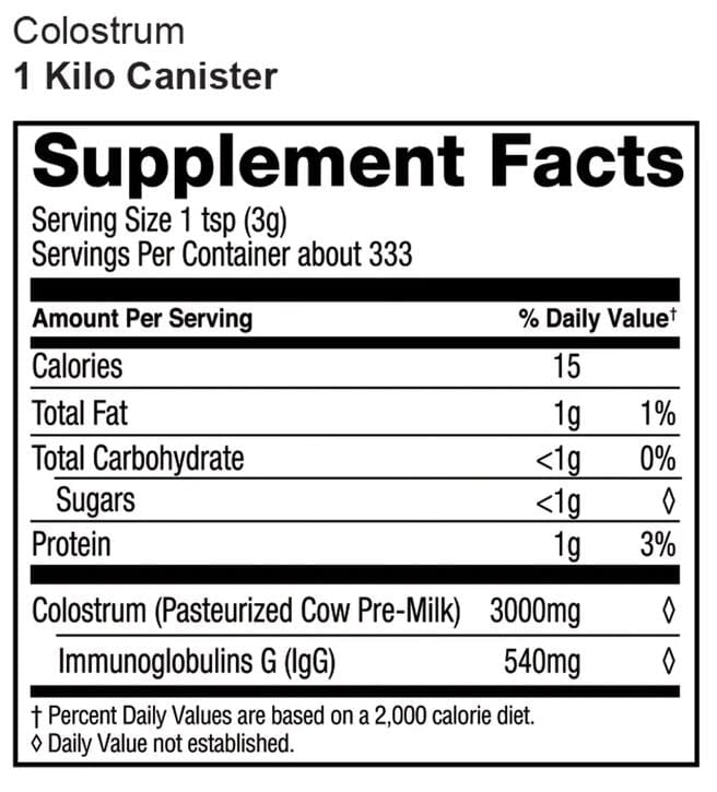Colostrum Powder Default Category SurThrival