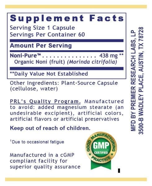 Noni, Premier - 60 Capsules Default Category Premier Research Labs