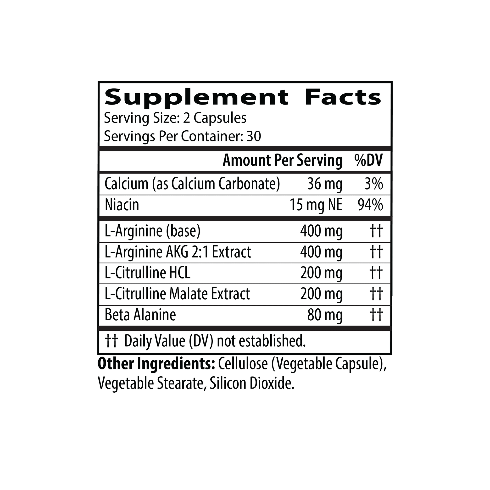 L-Arginine Complex - 60 Capsules | Healthy Habits Living