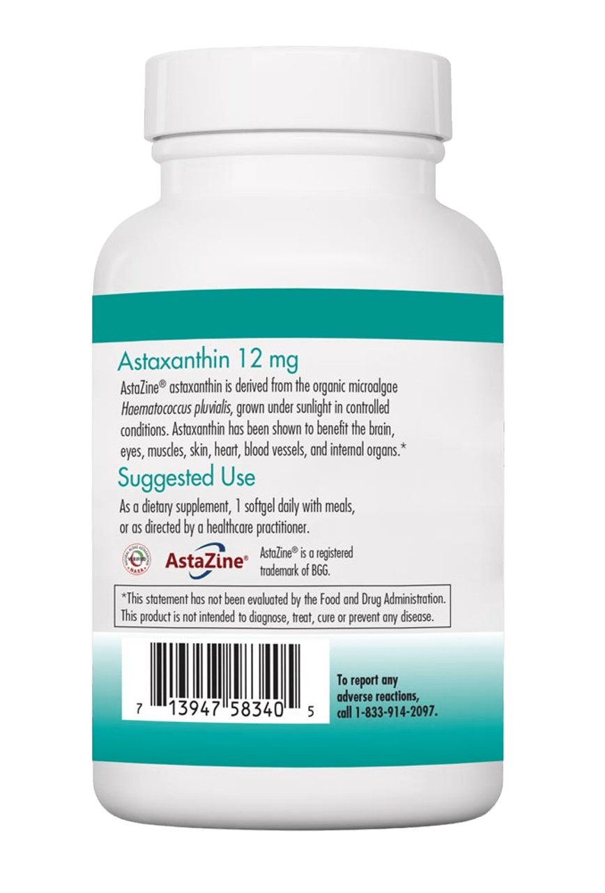 Astaxanthin 12 mg - 60 softgels Default Category Nutricology