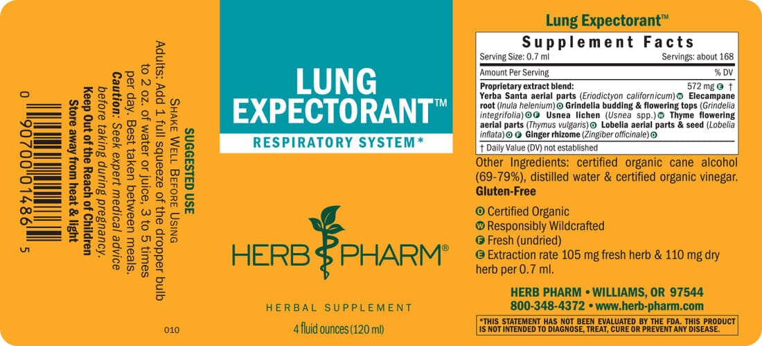 Lung Expectorant™ - 4 fl oz | Healthy Habits Living