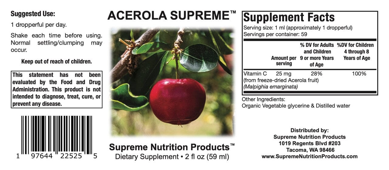 Acerola Supreme™ - 2 fl oz | Healthy Habits Living