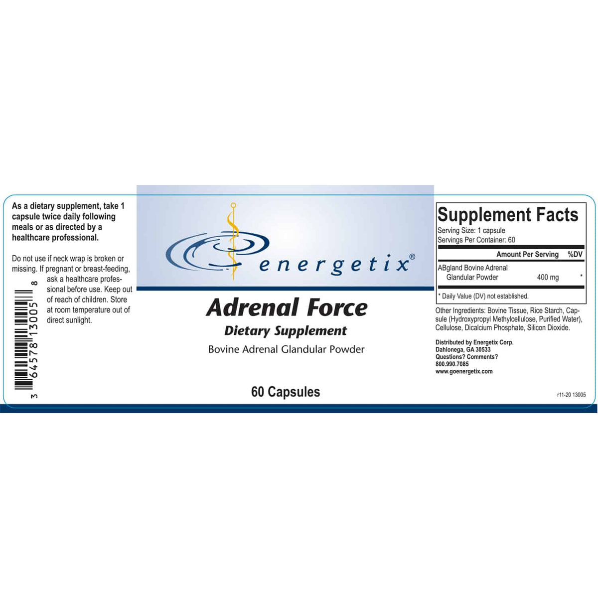 Adrenal Force - 60 Capsules | Healthy Habits Living
