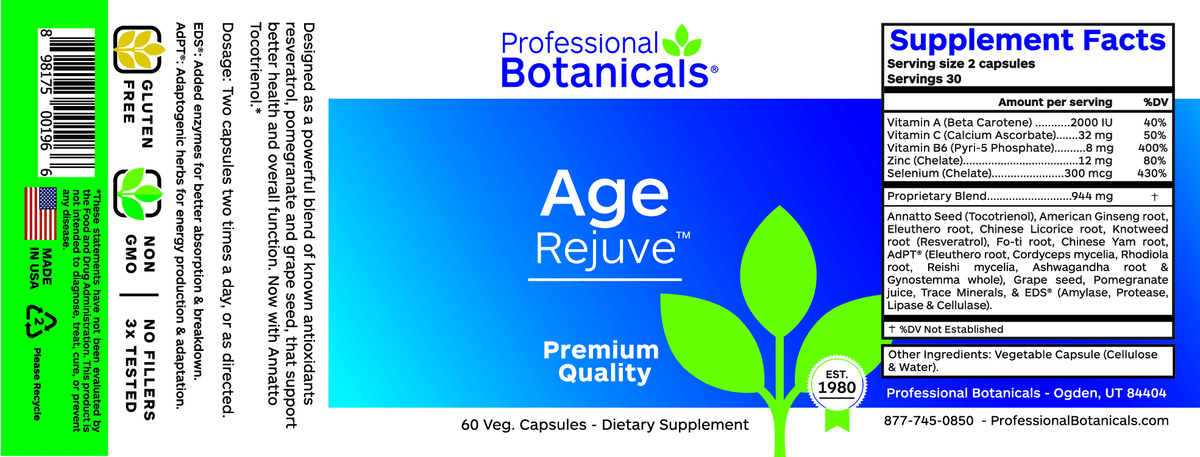 Age Rejuve™ - 60 Capsules | Healthy Habits Living