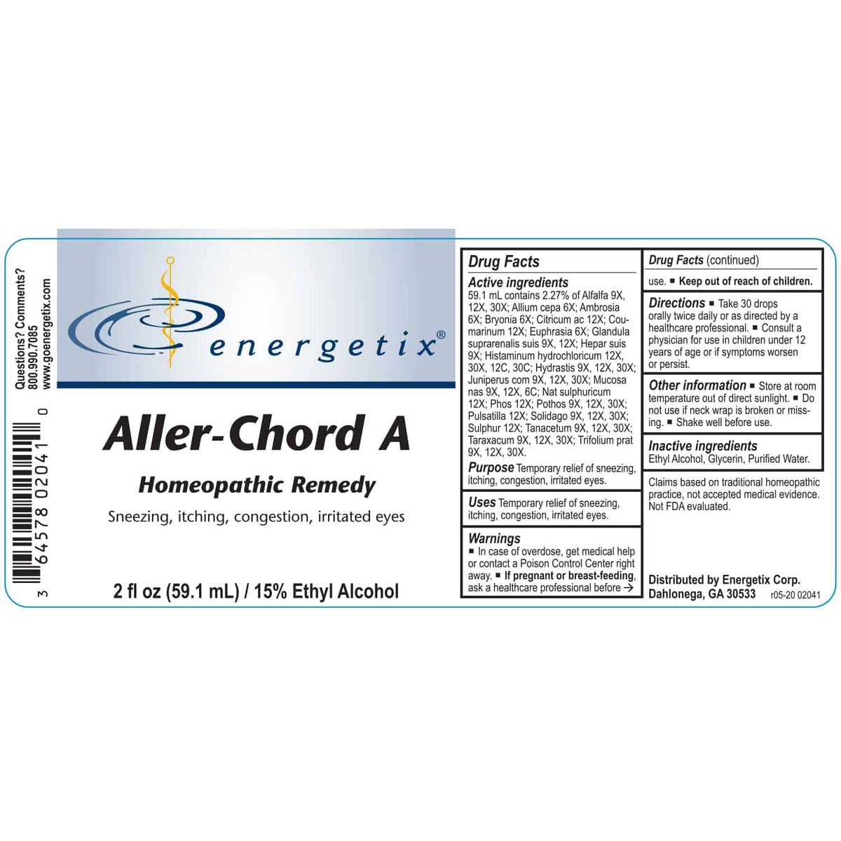 Aller-Chord A - 2 fl oz | Healthy Habits Living