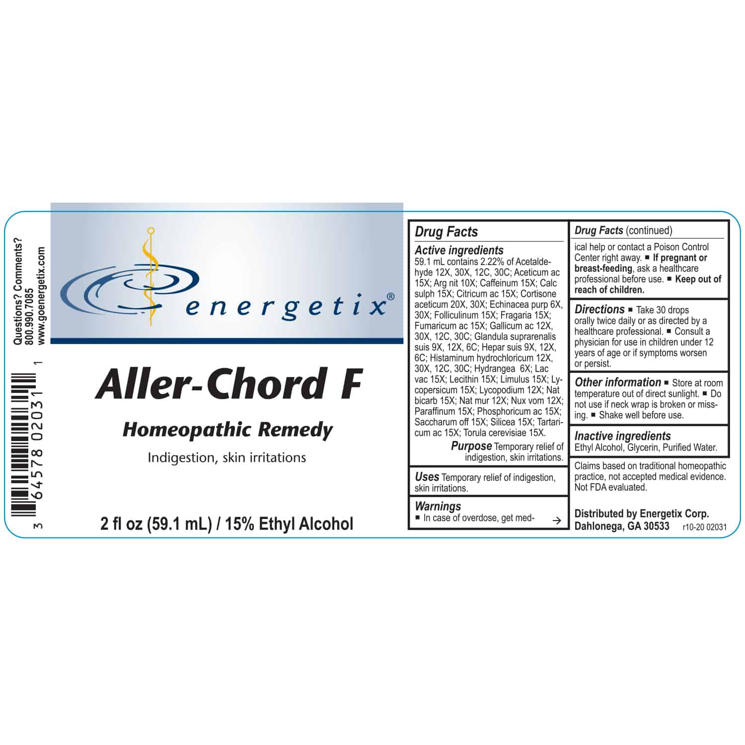 Aller-Chord F - 2 fl oz | Healthy Habits Living