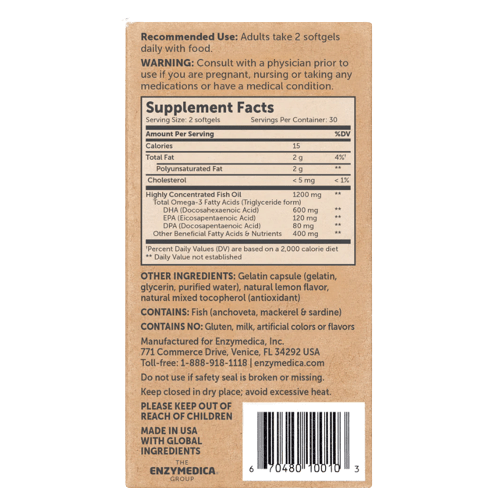 Aqua Biome™ Omega-3 Classic Strength Default Category Enzymedica