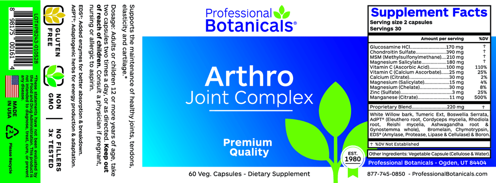 Arthro Joint Complex™ - 60 Capsules – Healthy Habits Living