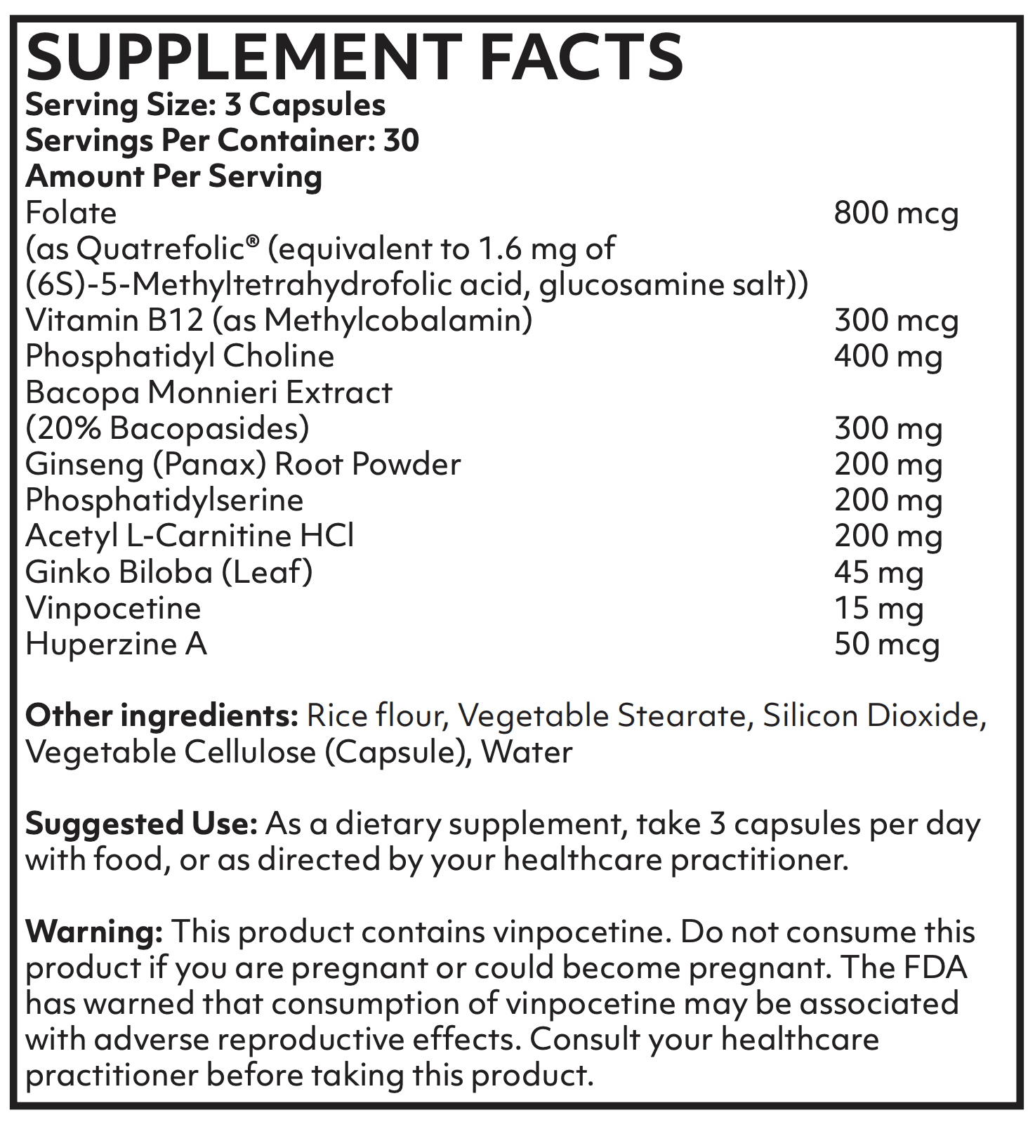 Brain Boost - 90 Capsules | Healthy Habits Living