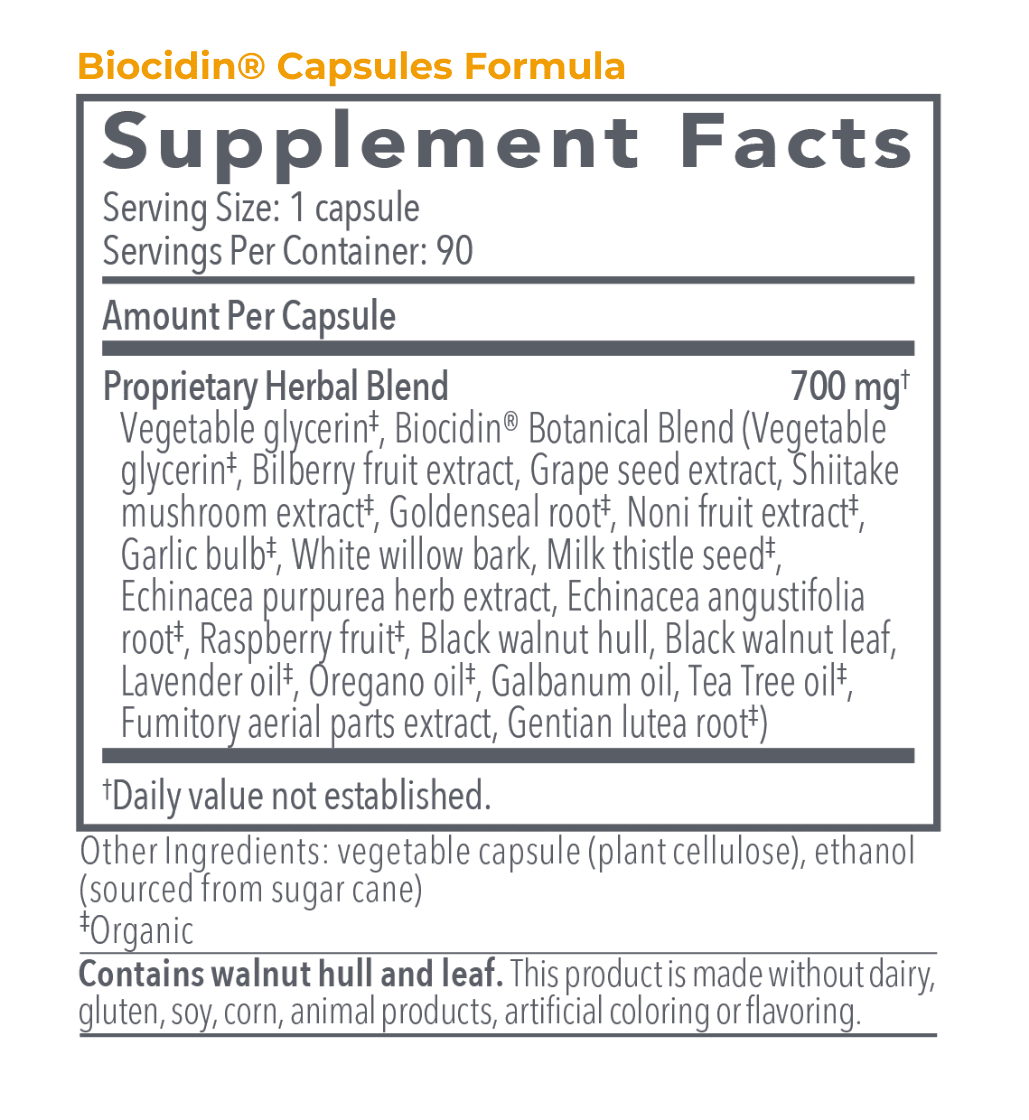 Bioclear™ Microbiome Detox Program w/ Biocidin Capsules Default ...