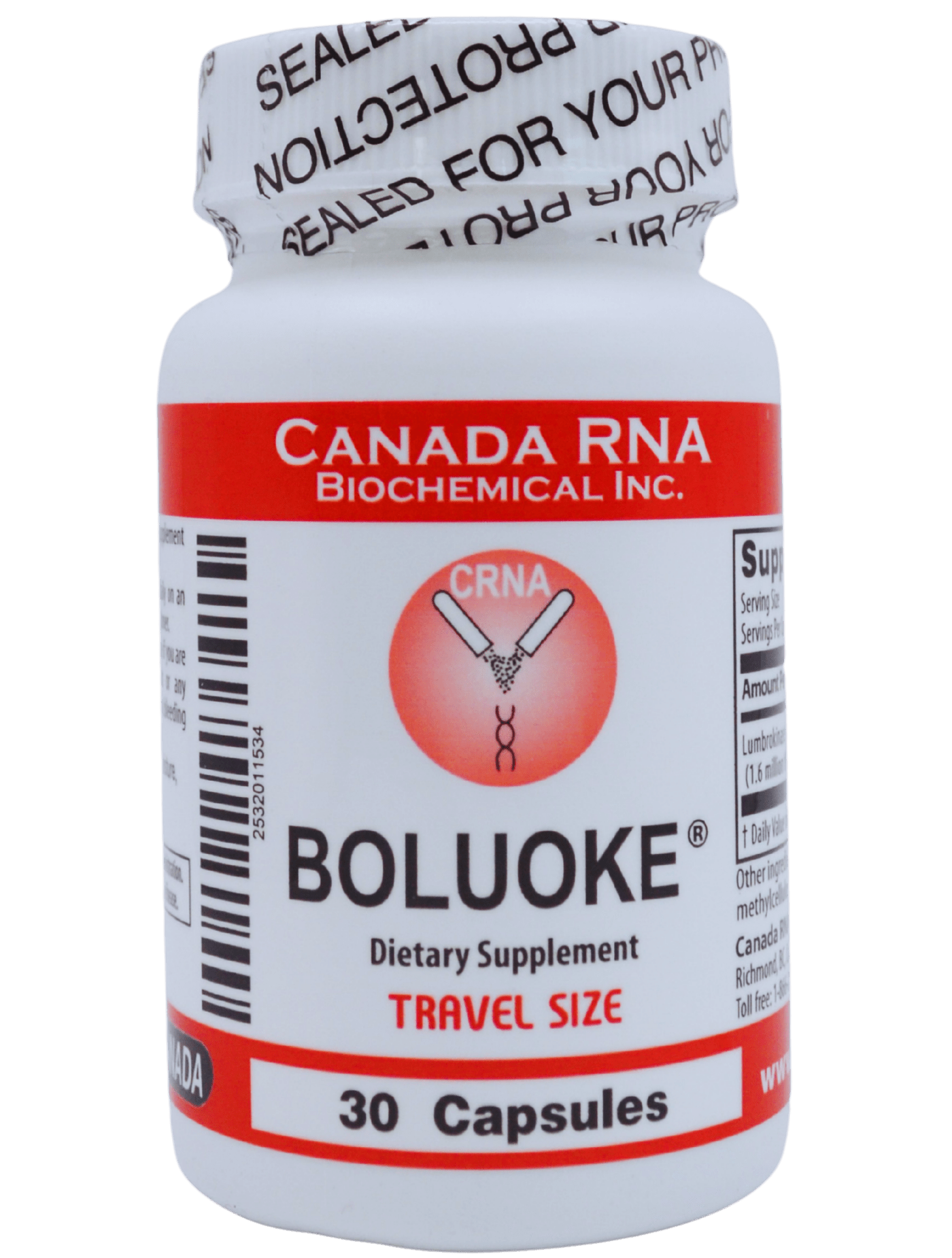 Boluoke® (Lumbrokinase) Default Category Canada RNA 30 Capsules