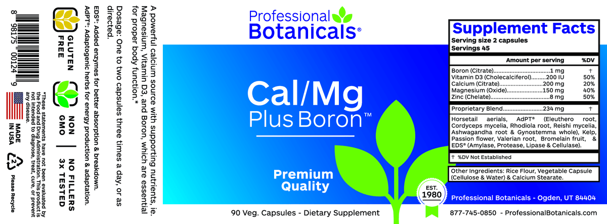 Cal/Mg + Boron™ - 90 Capsules – Healthy Habits Living