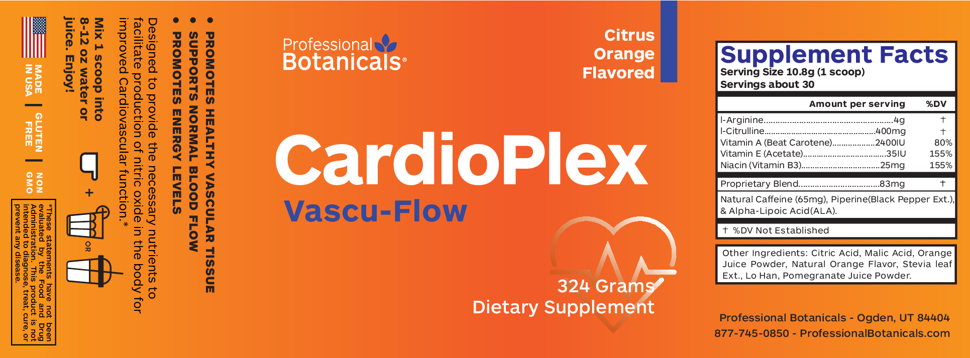 CardioPlex Vascu Flow - 30 Servings Default Category Professional ...