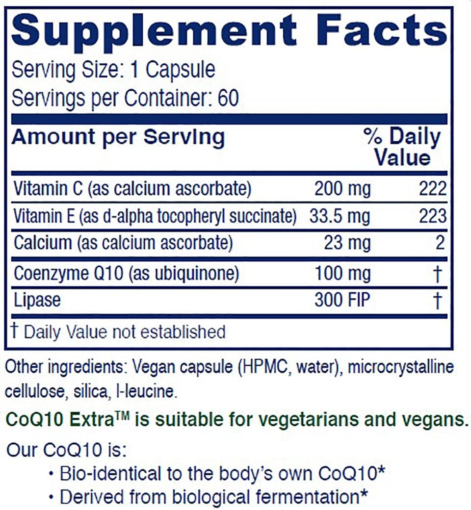 CoQ10 Extra™ - 60 Capsules – Healthy Habits Living