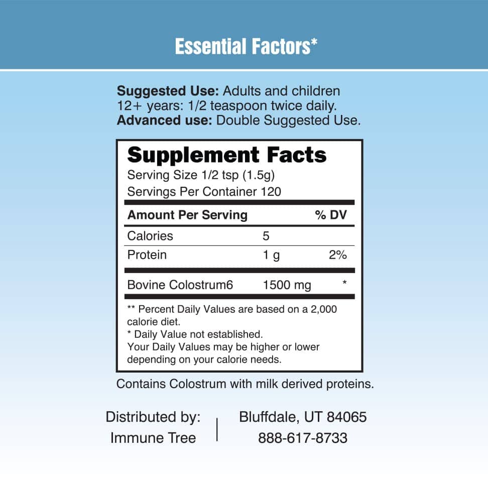 Colostrum Powder Default Category Immune Tree