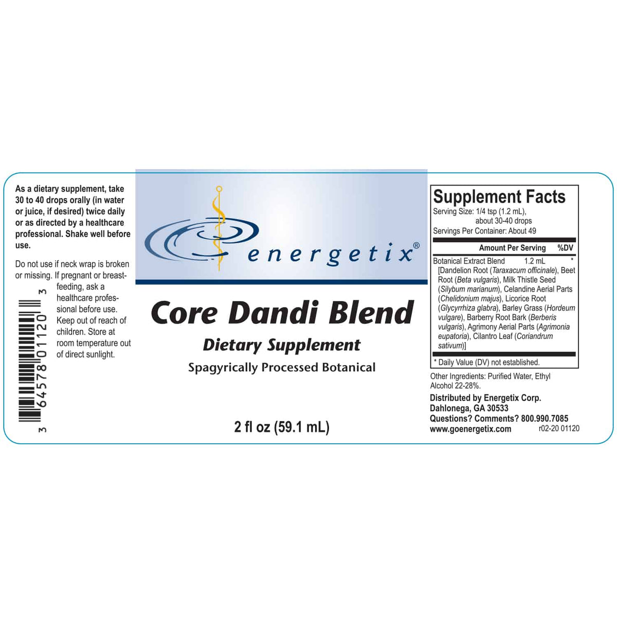Core Dandi Blend - 2 fl oz | Healthy Habits Living