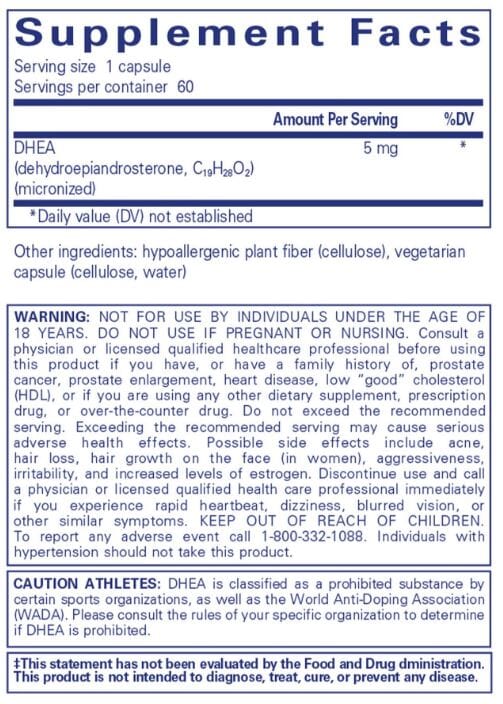 DHEA - 5 mg | Healthy Habits Living