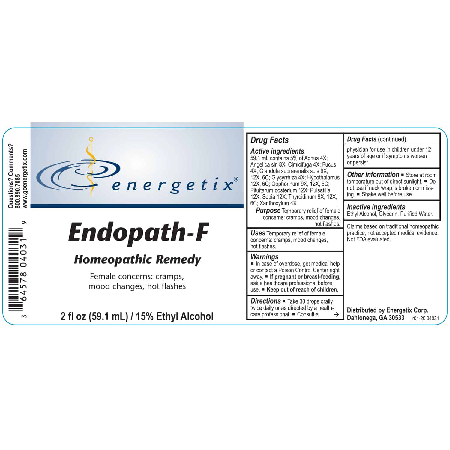 Endopath-F - 2 fl oz | Healthy Habits Living