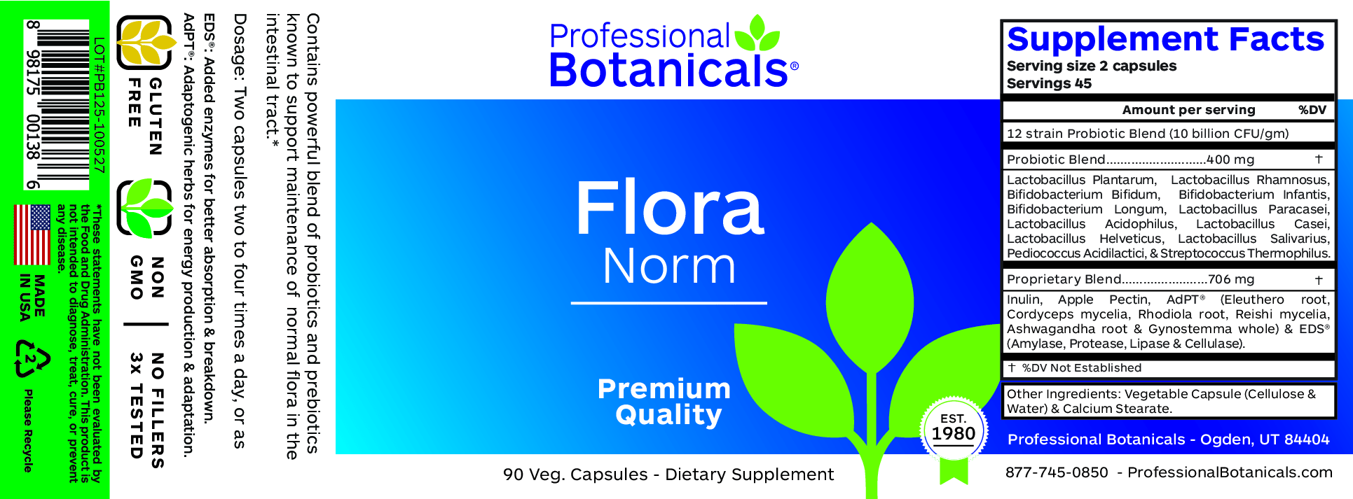 Flora Norm™ - 90 Capsules | Healthy Habits Living