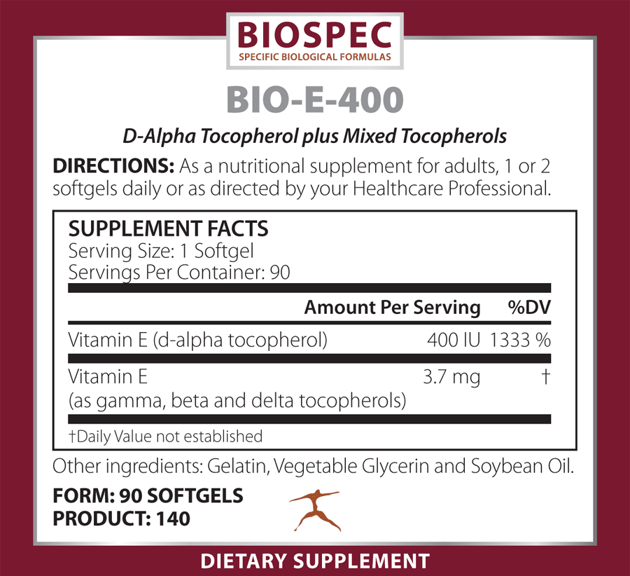 Bio-E-400 - 90 Softgels | Healthy Habits Living