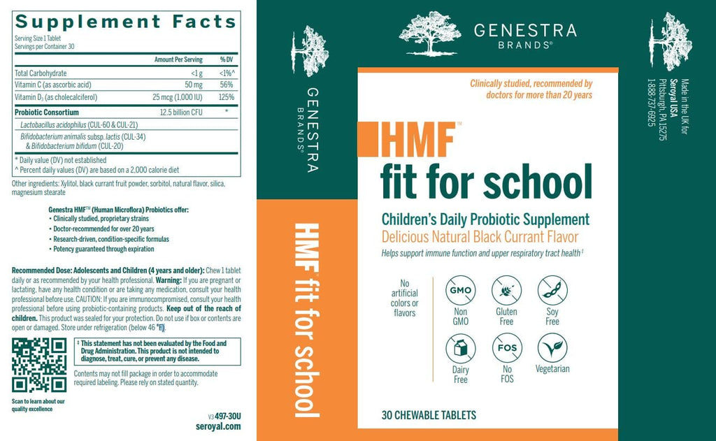HMF Fit for School - 30 Chewable Tablets | Healthy Habits Living