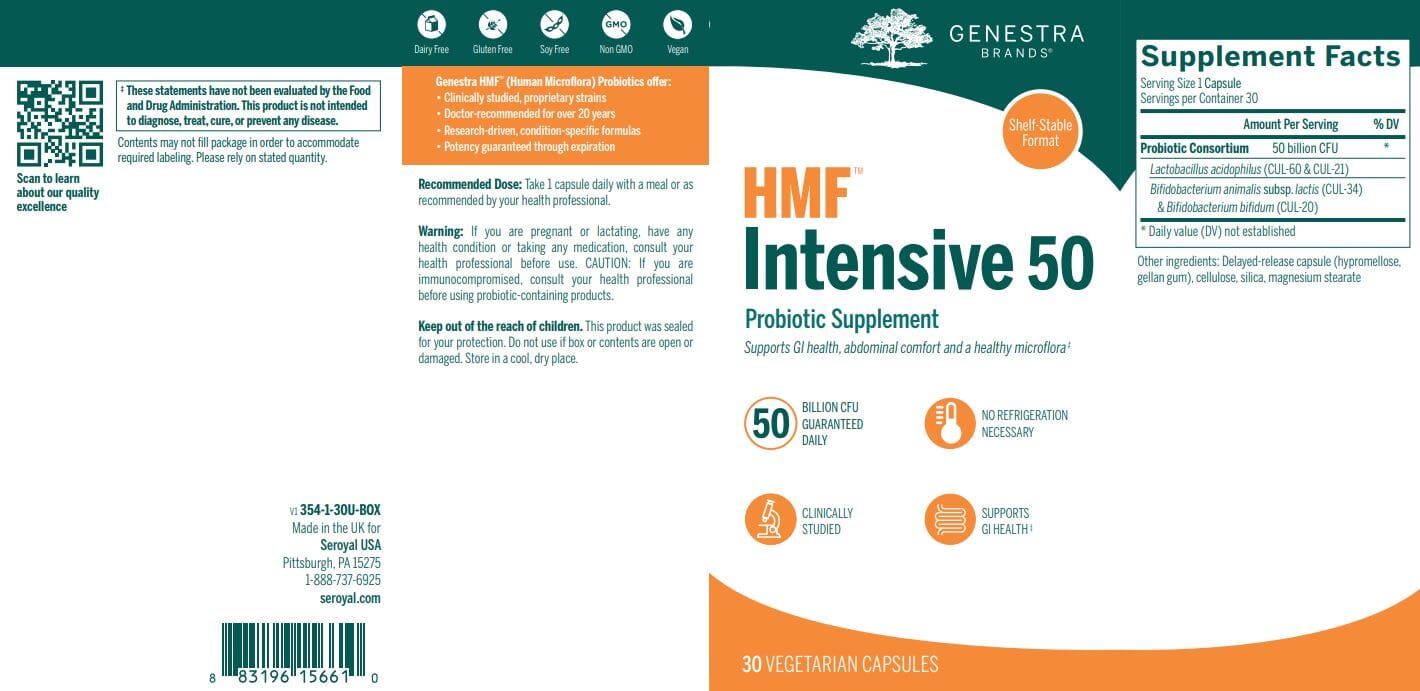 HMF™ Intensive 50 - 30 Capsules Vitamins & Supplements Genestra