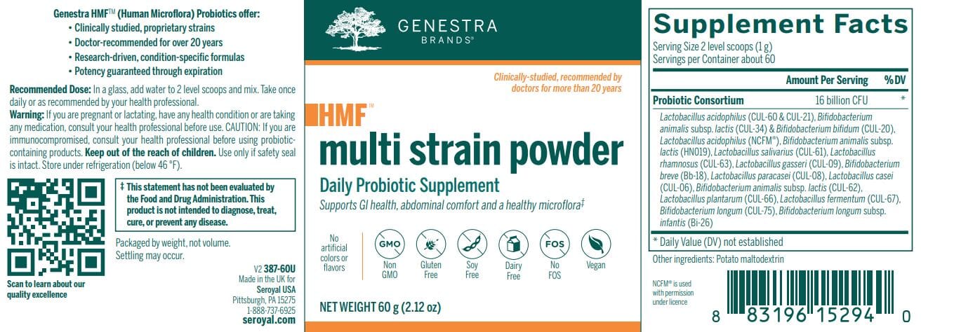 HMF Multi Strain Powder- 60 Grams – Healthy Habits Living