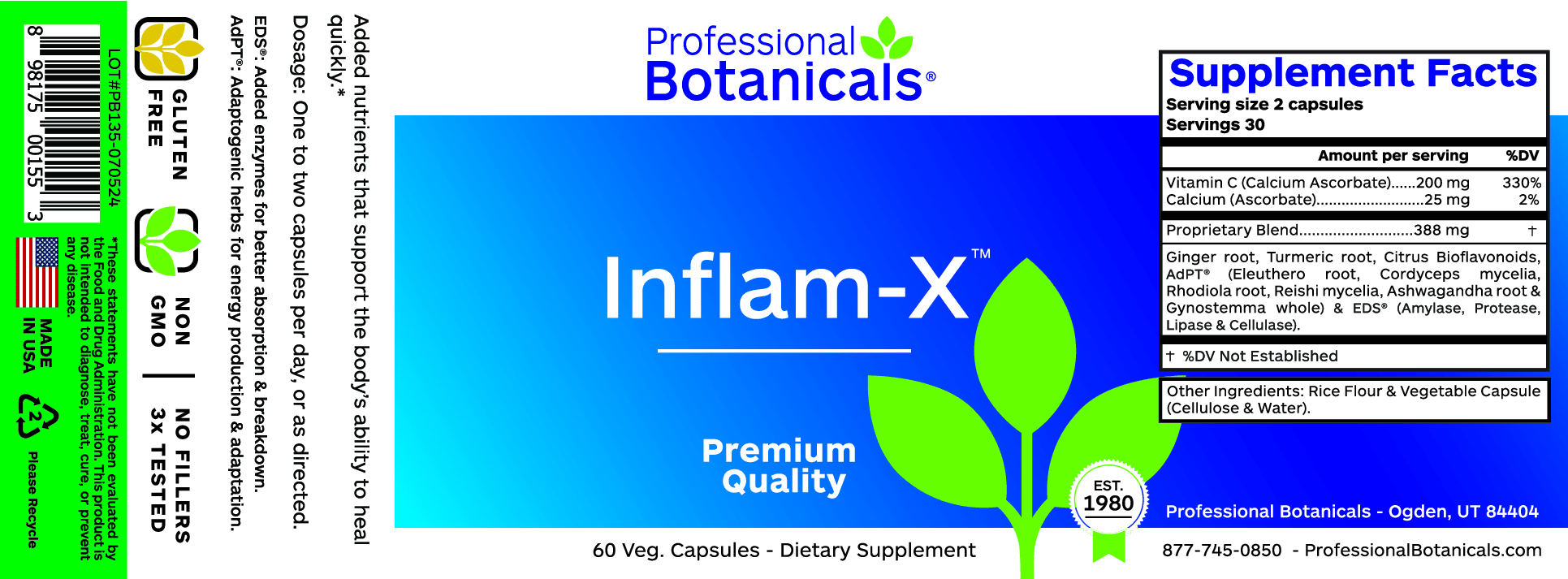 Inflam-X™ - 60 Capsules – Healthy Habits Living