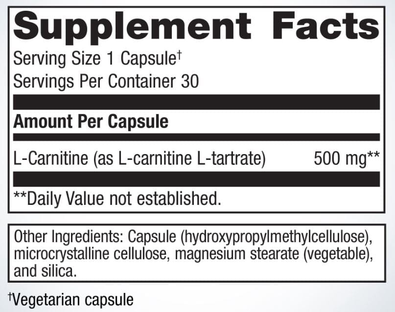 L-Carnitine - 30 Capsules Default Category Metagenics