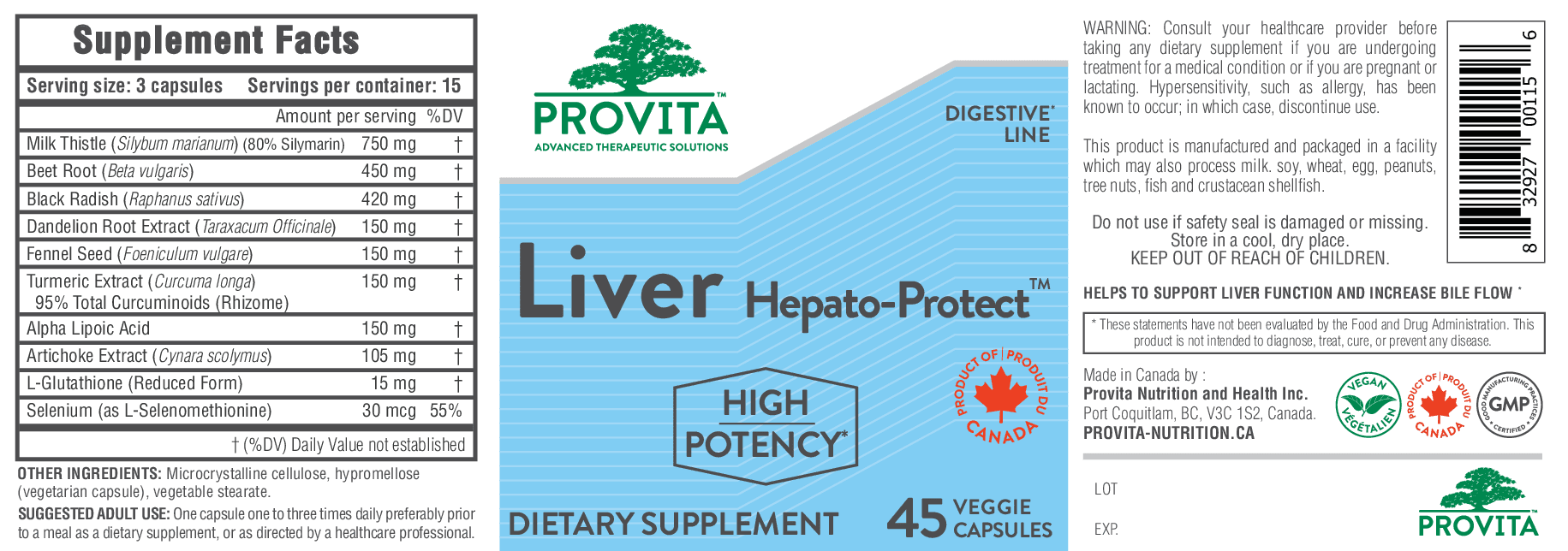 Liver Hepato-Protect™ - 45 Capsules | Healthy Habits Living