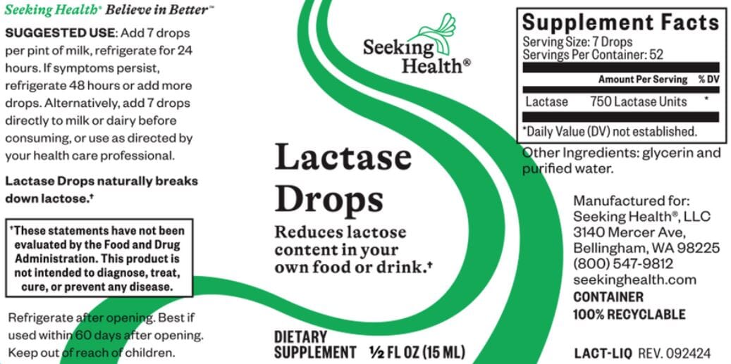 Lactase Drops - 15 ml Default Category Seeking Health
