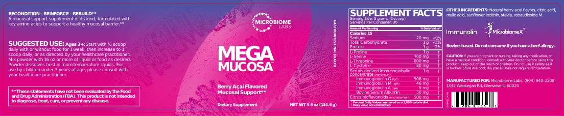 MegaMucosa Powder - 5.5 oz – Healthy Habits Living