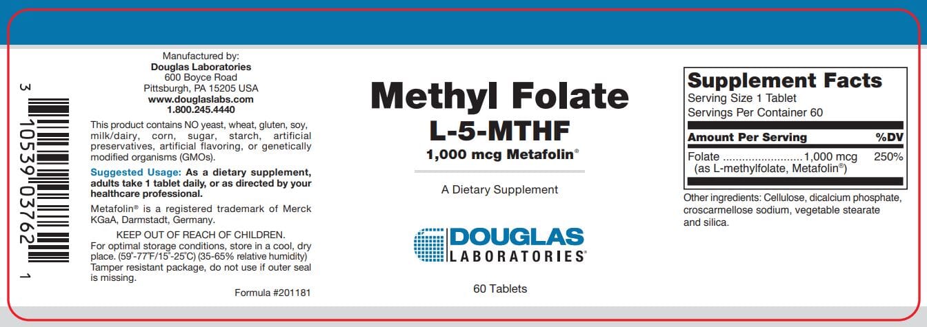 Methyl Folate L-5-MTHF - 60 Tablets | Healthy Habits Living