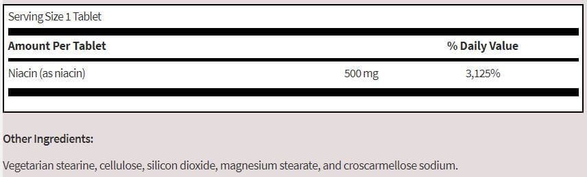 Niacin-SR - 100 Tablets | Healthy Habits Living
