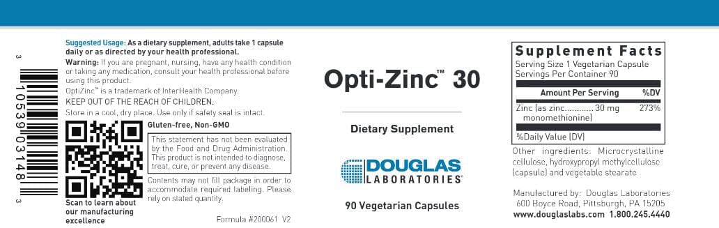 OptiZinc® 30 - 90 Capsules | Healthy Habits Living
