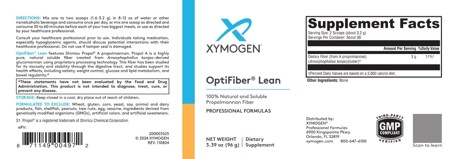 OptiFiber® Lean - 30 Servings Default Category Xymogen