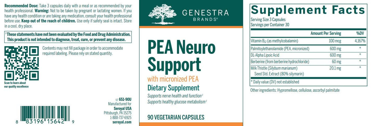 PEA Neuro Support - 90 Capsules – Healthy Habits Living