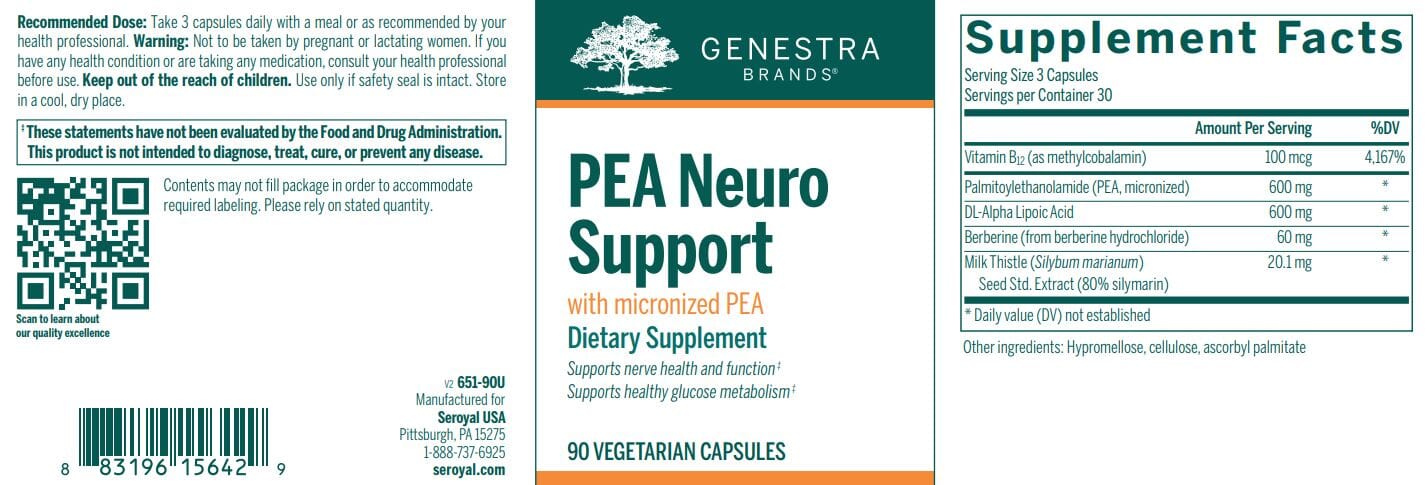 PEA Neuro Support - 90 Capsules – Healthy Habits Living