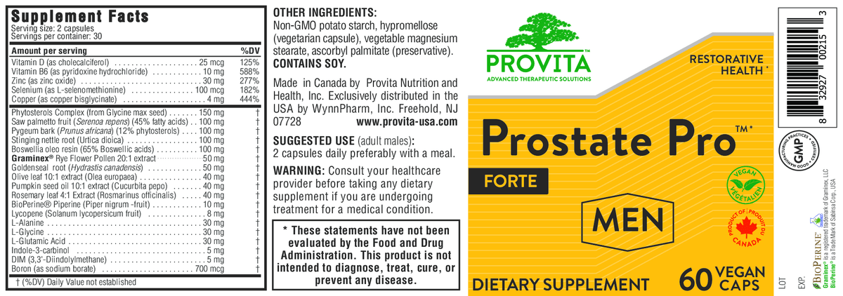 Prostate Pro™ - 60 Capsules | Healthy Habits Living