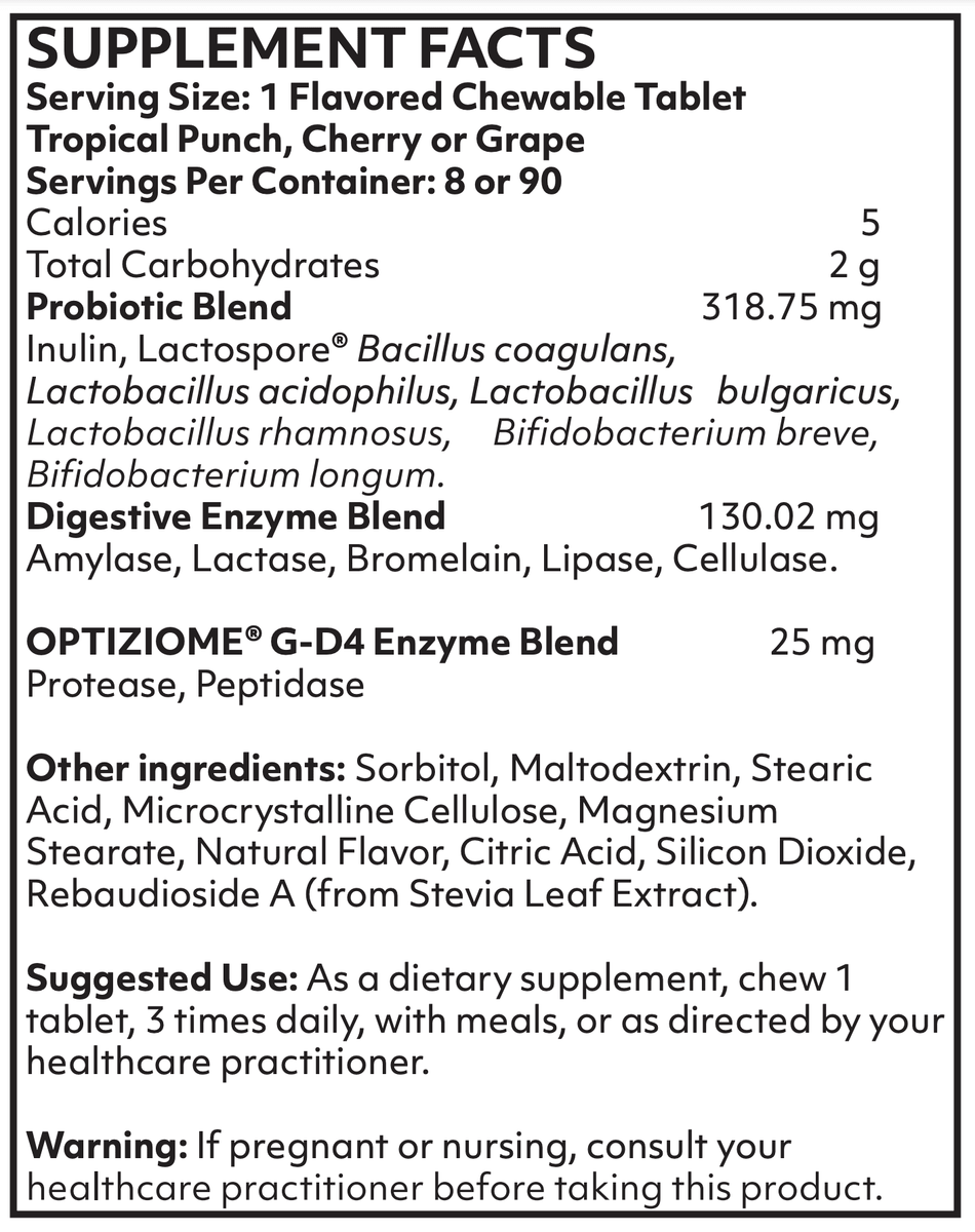 ProbZyme - 90 Chewable Tablets | Healthy Habits Living