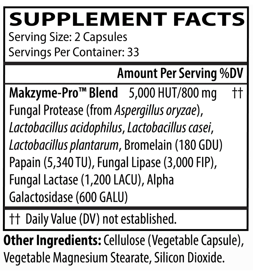 GFCF Enzymix Plus - 66 Capsules | Healthy Habits Living