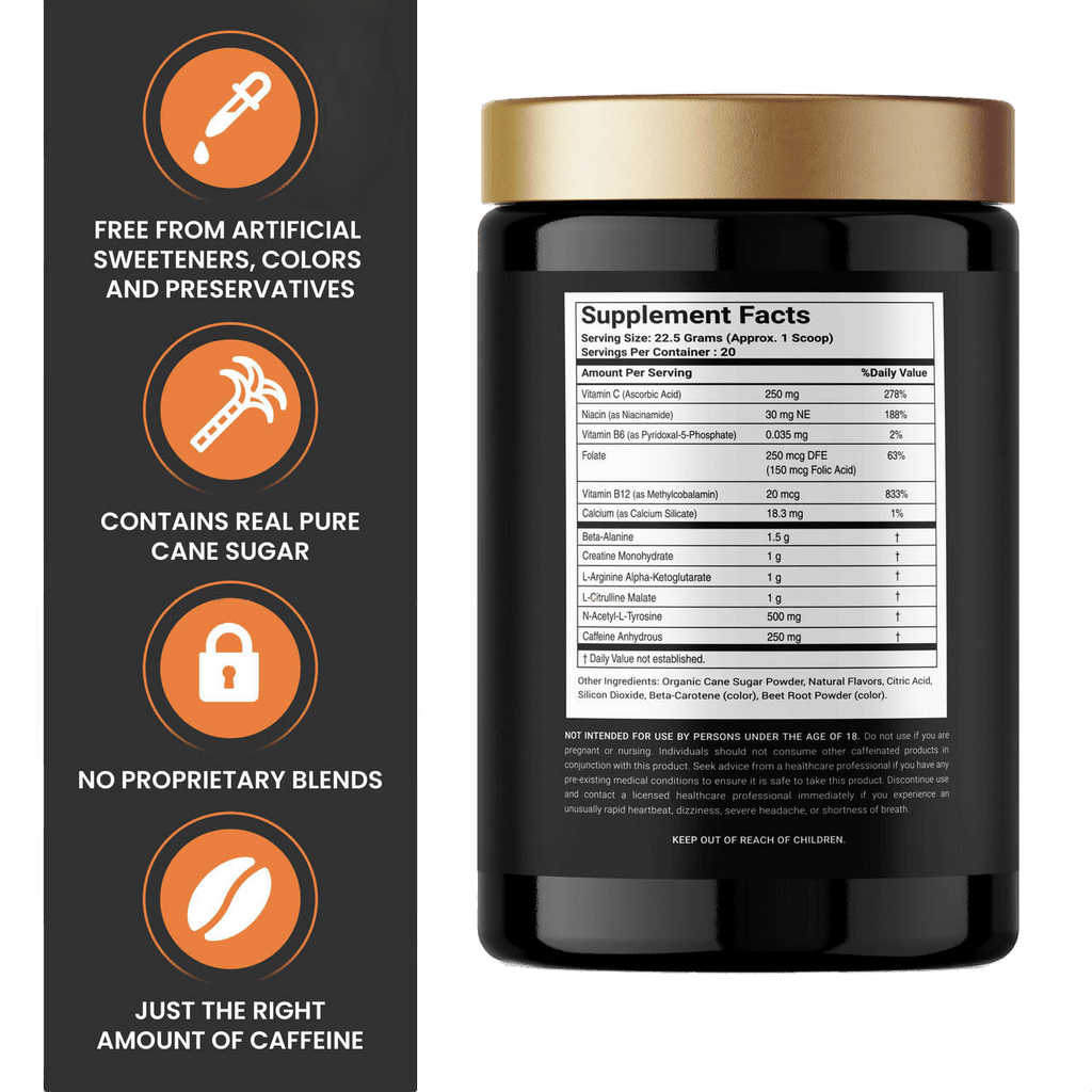 Pure Cane Pre Workout - 20 Servings – Healthy Habits Living