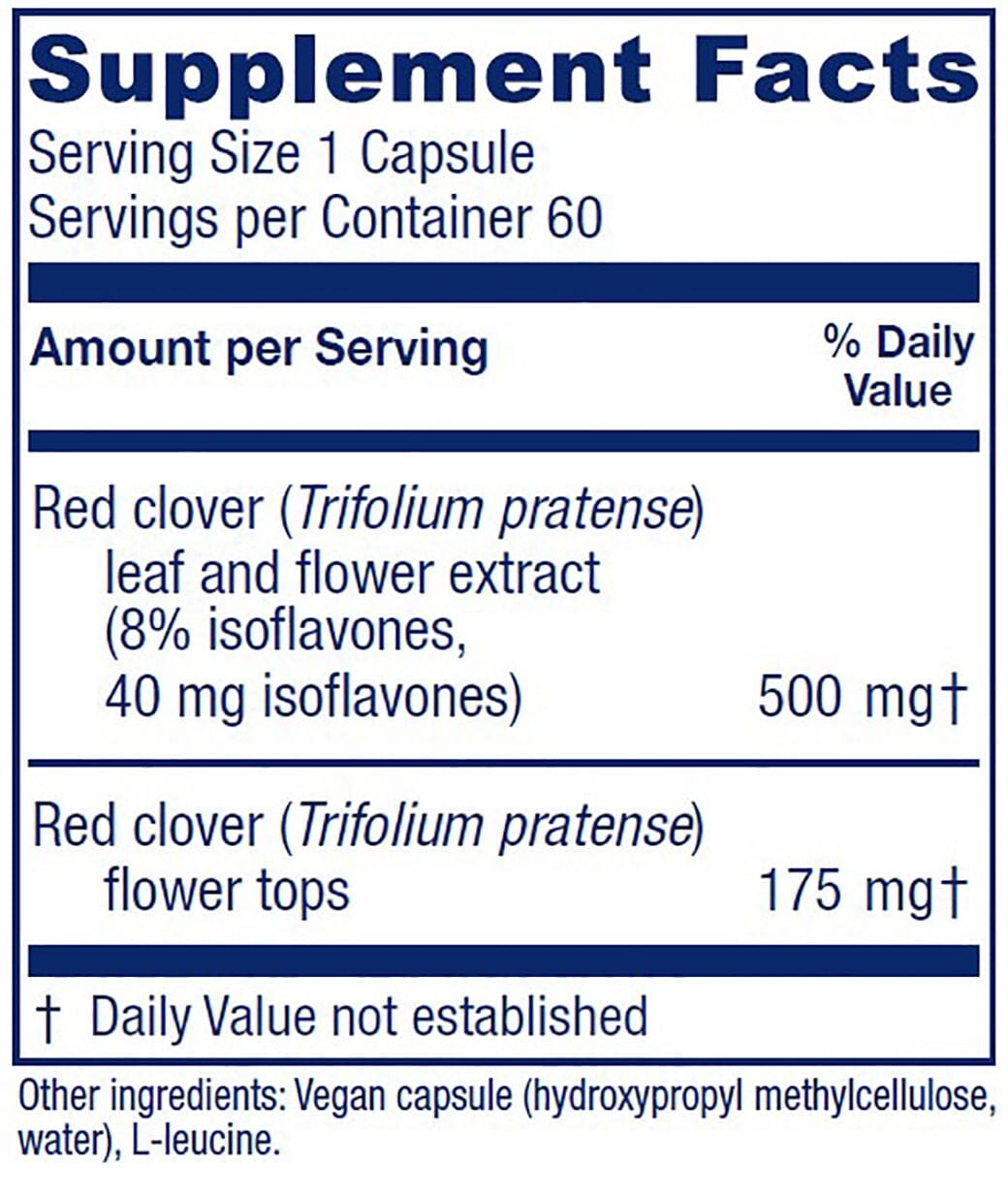 Red Clover - 60 Capsules | Healthy Habits Living