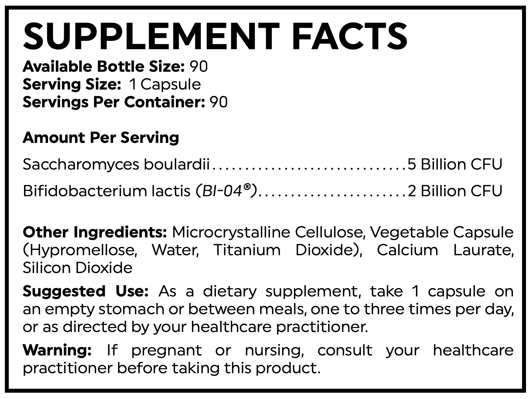 SBC - 90 Capsules | Healthy Habits Living