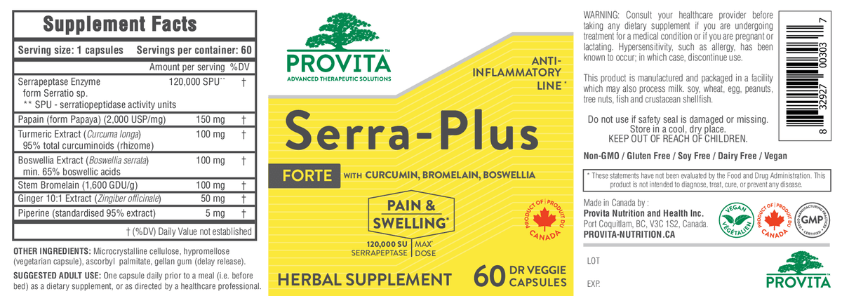 Serra-Plus Forte | Healthy Habits Living