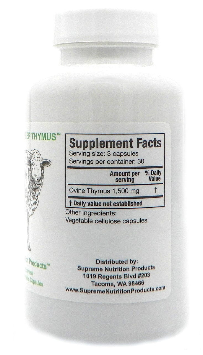 Grass Fed and Finished New Zealand Sheep Thymus - 90 Capsules – Healthy ...