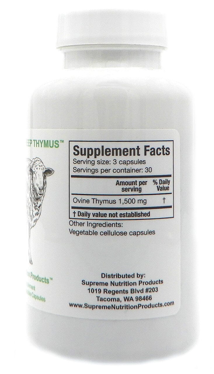 Grass Fed and Finished New Zealand Sheep Thymus - 90 Capsules | Healthy ...